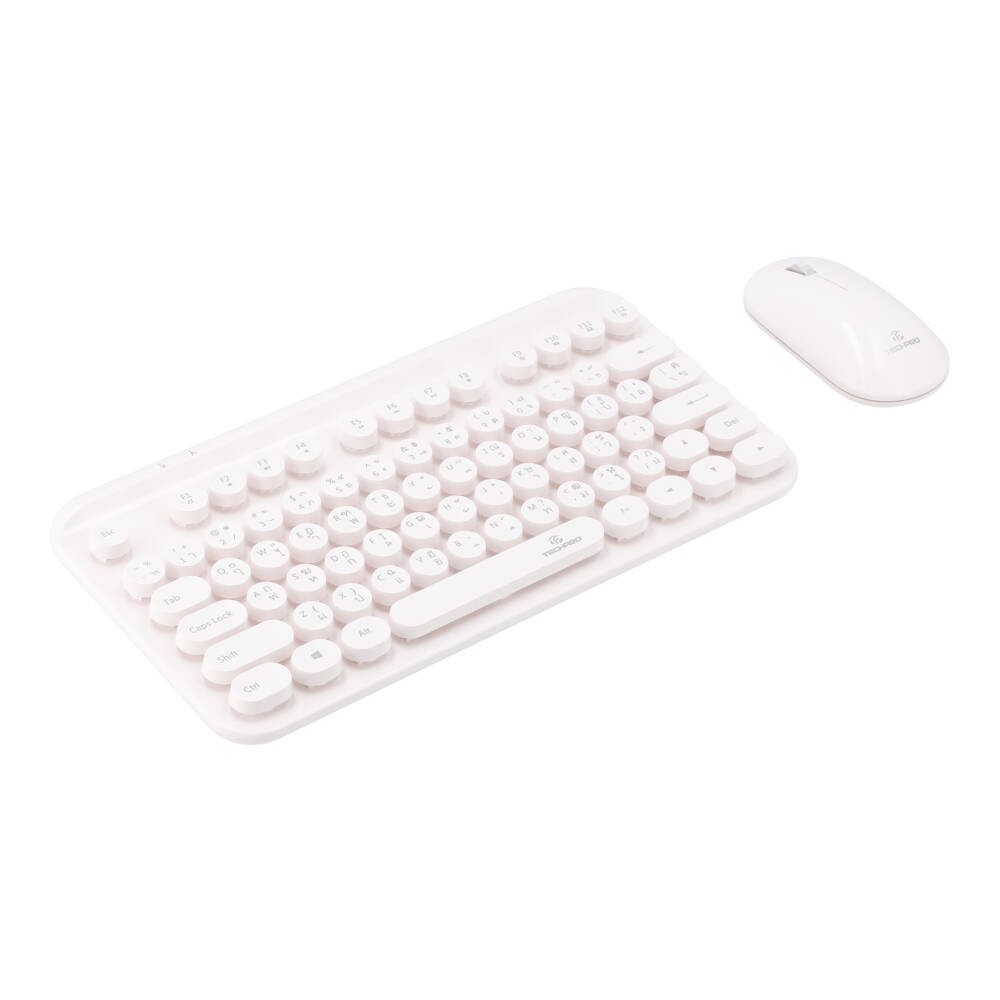 ชุดเมาส์และคีย์บอร์ด TECHPRO Wireless Dot Keyboard + Mouse Set (TH/EN ...