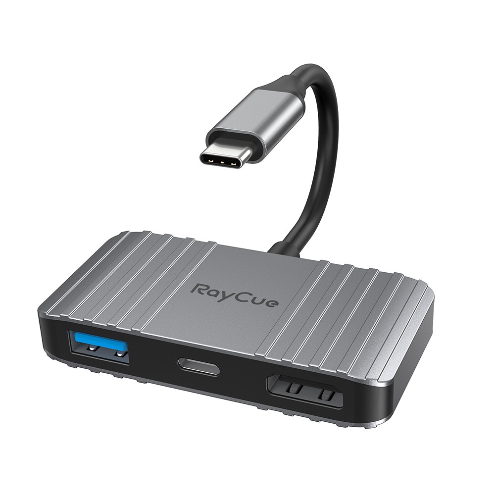อะแดปเตอร์ Raycue 3-in-1 USB-C to USB-A, USB-C, HDMI (HC-RC2301) Space ...