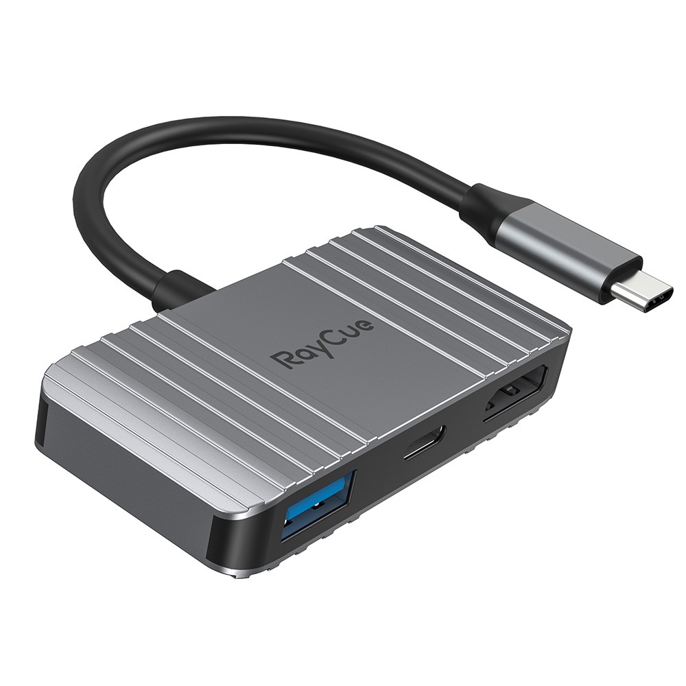 อะแดปเตอร์ Raycue 3-in-1 USB-C to USB-A, USB-C, HDMI (HC-RC2301) Space ...