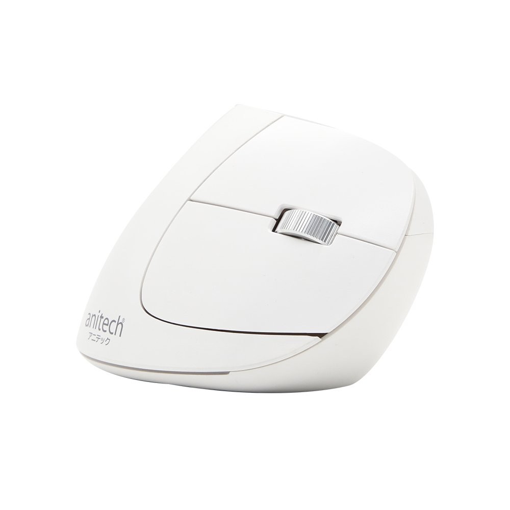 เมาส์ไร้สาย Anitech Bluetooth and Wireless Vertical Mouse (W230) White ...