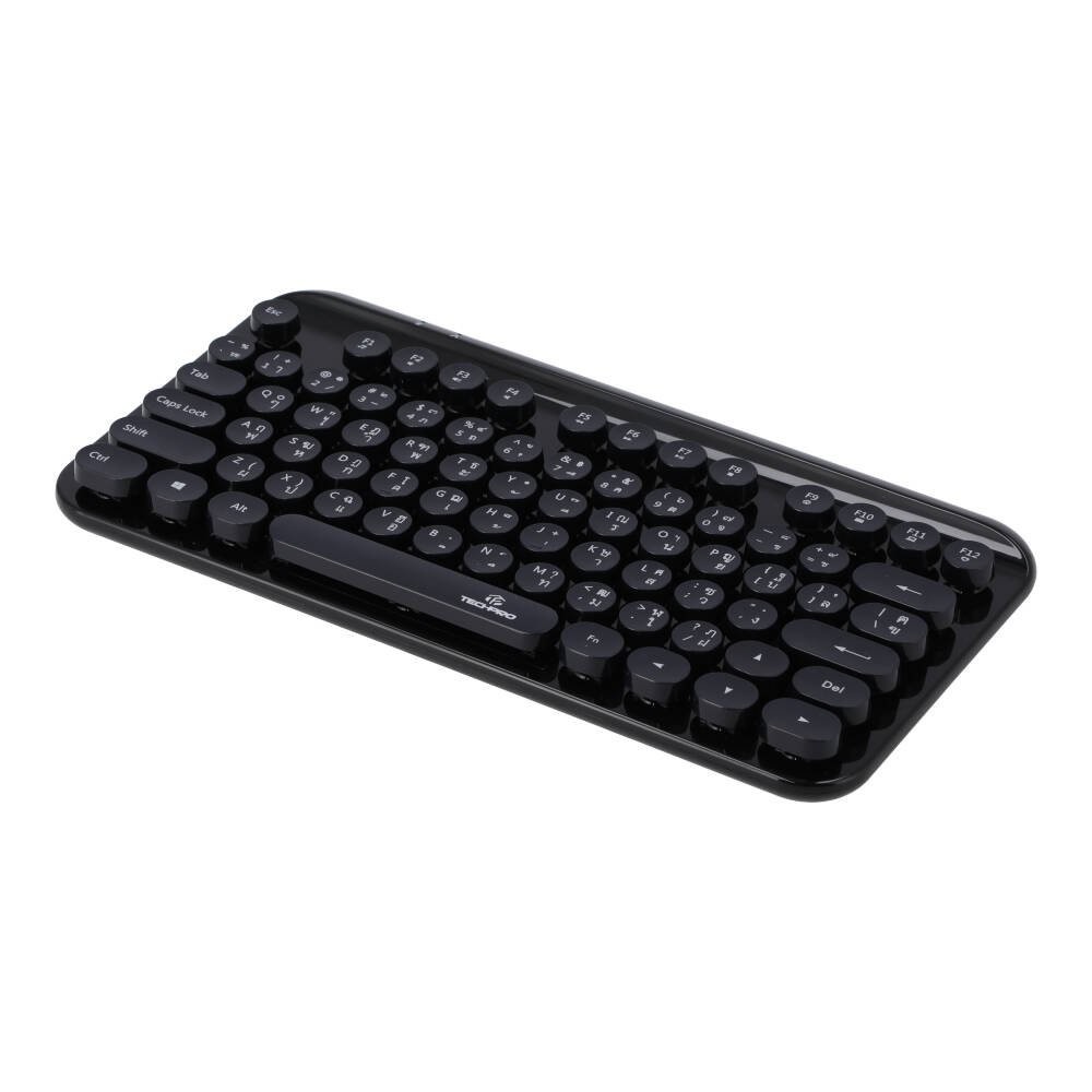 คีย์บอร์ดไร้สาย TECHPRO Wireless Dot Keyboard (TH/EN) - Black | Studio7 ...