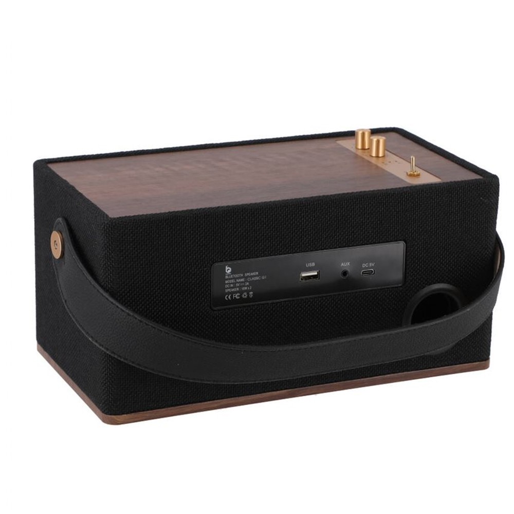 ลำโพงบลูทูธ Blue Box Classic Wooden G1 Black | Studio7 online