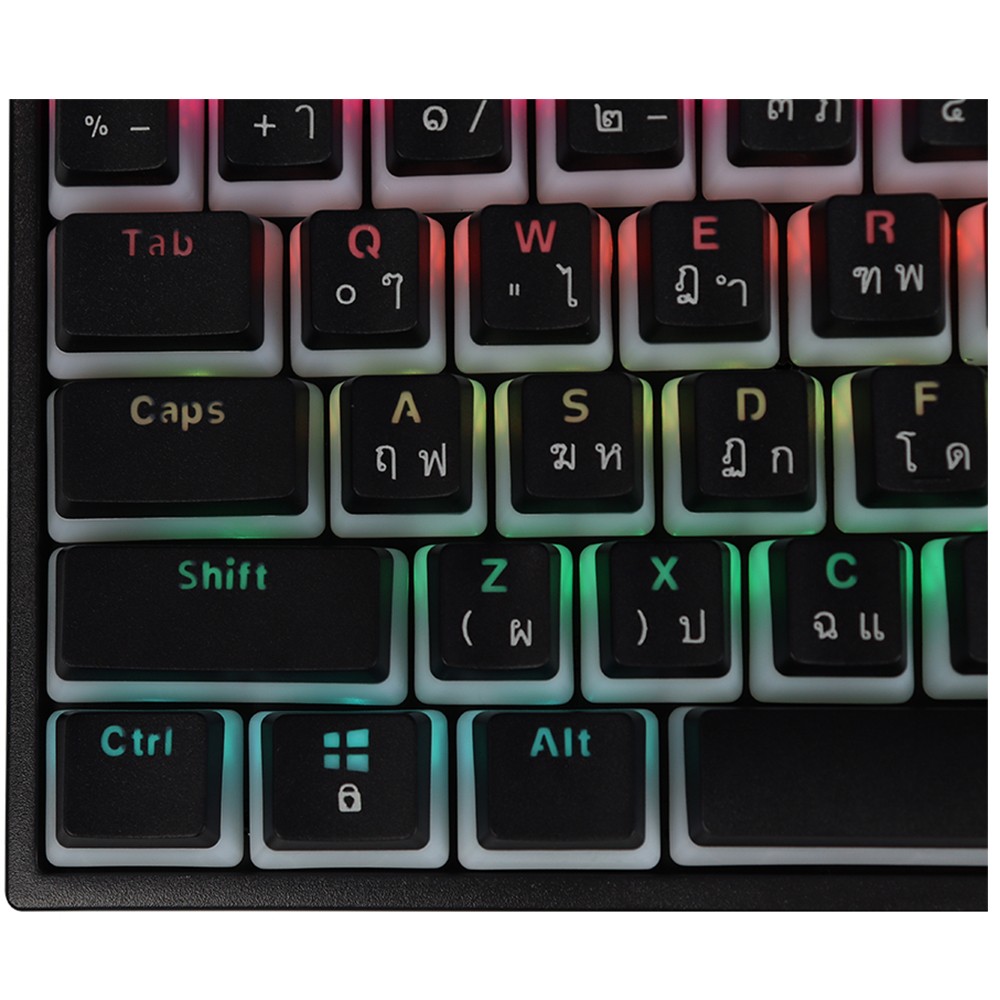 คีย์บอร์ดเกมมิ่ง Fantech Gaming Keyboard MK887 Mechanical Black (Blue ...