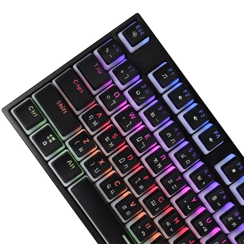 คีย์บอร์ดเกมมิ่ง Fantech Gaming Keyboard MK887 Mechanical Black (Blue ...