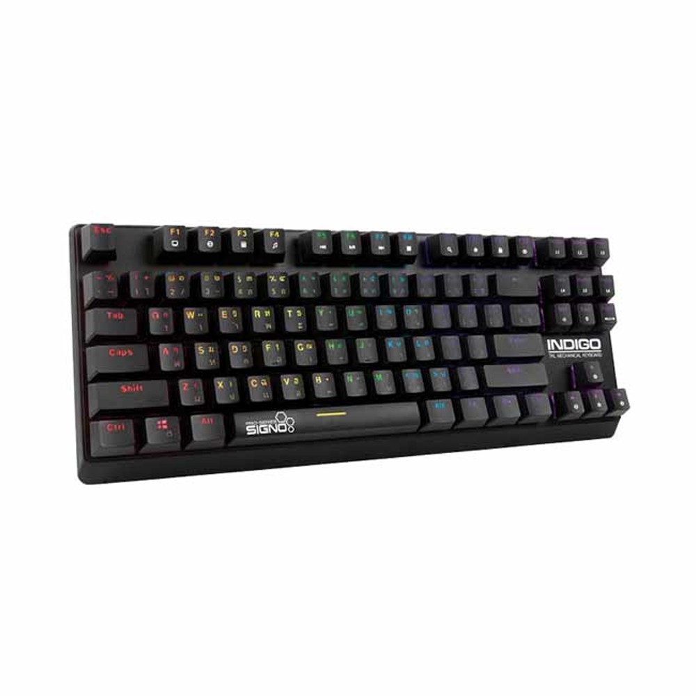 Signo Gaming Keyboard INDIGO KB-718 MINI RGB Mechanical Blue Switches ...