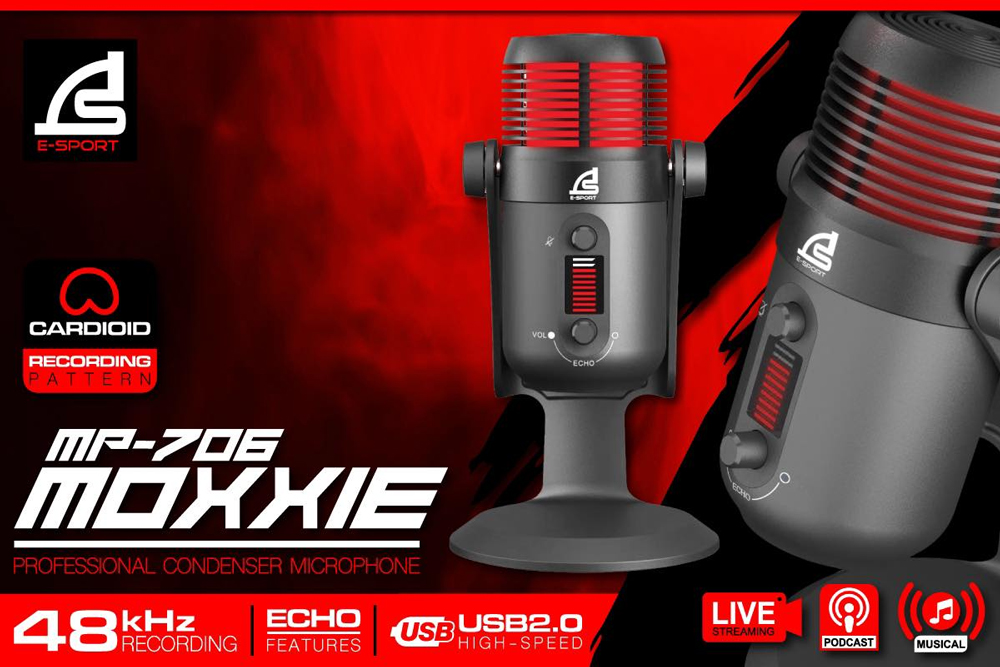 ไมโครโฟน Signo Condenser Microphone MOXXIE MP-706 Black | Studio7 online