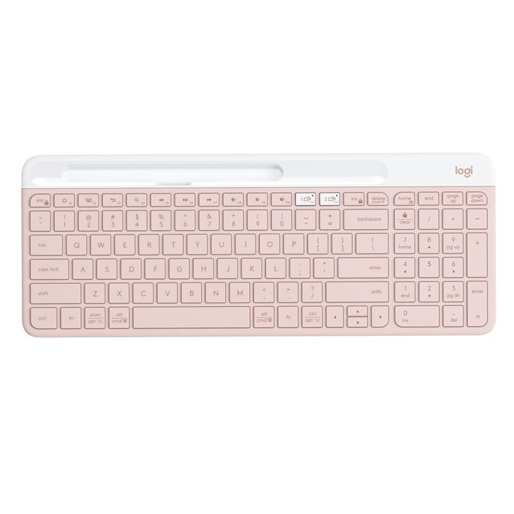 คีย์บอร์ดไร้สาย K580 Slim Multi-Device Wireless Keyboard สีโรส ...