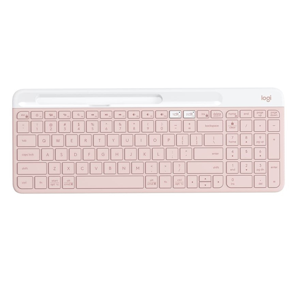 คีย์บอร์ดไร้สาย K580 Slim Multi-Device Wireless Keyboard สีโรส ...